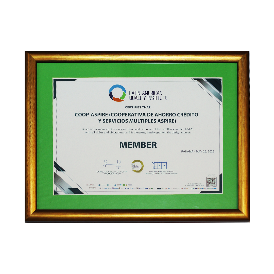 Reconocimientos | COOPASPIRE