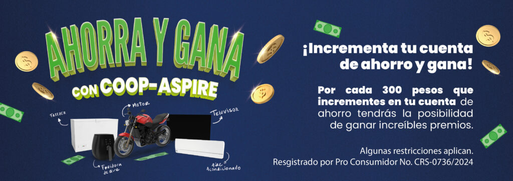 Ahorra y gana con COOP-ASPIRE | COOPASPIRE